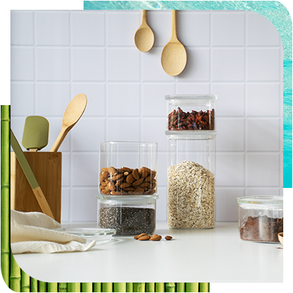 Pebbly, sustainable kitchen essentials